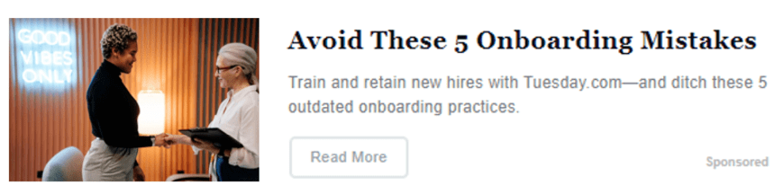 Tips for Newsletter Ad Network Creative (with Examples) - Paved Blog