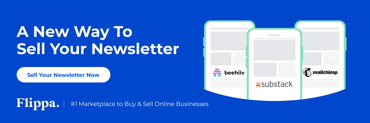How to Sell a Newsletter on Flippa - Paved Blog